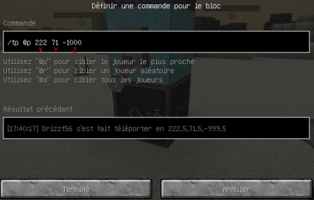 Patrons d’objets | Minecraft Nantes